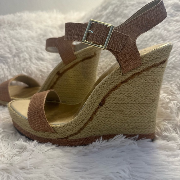 Michael Antonio | Shoes | Tan And Gold Platforms | Poshmark